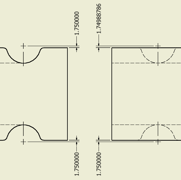fillet on mirrored part gives a different outcome - Autodesk Community
