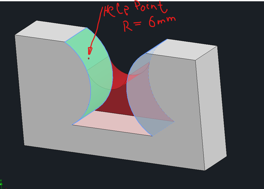 Solved: (Help point) command in face fillet tool, what is its function ...