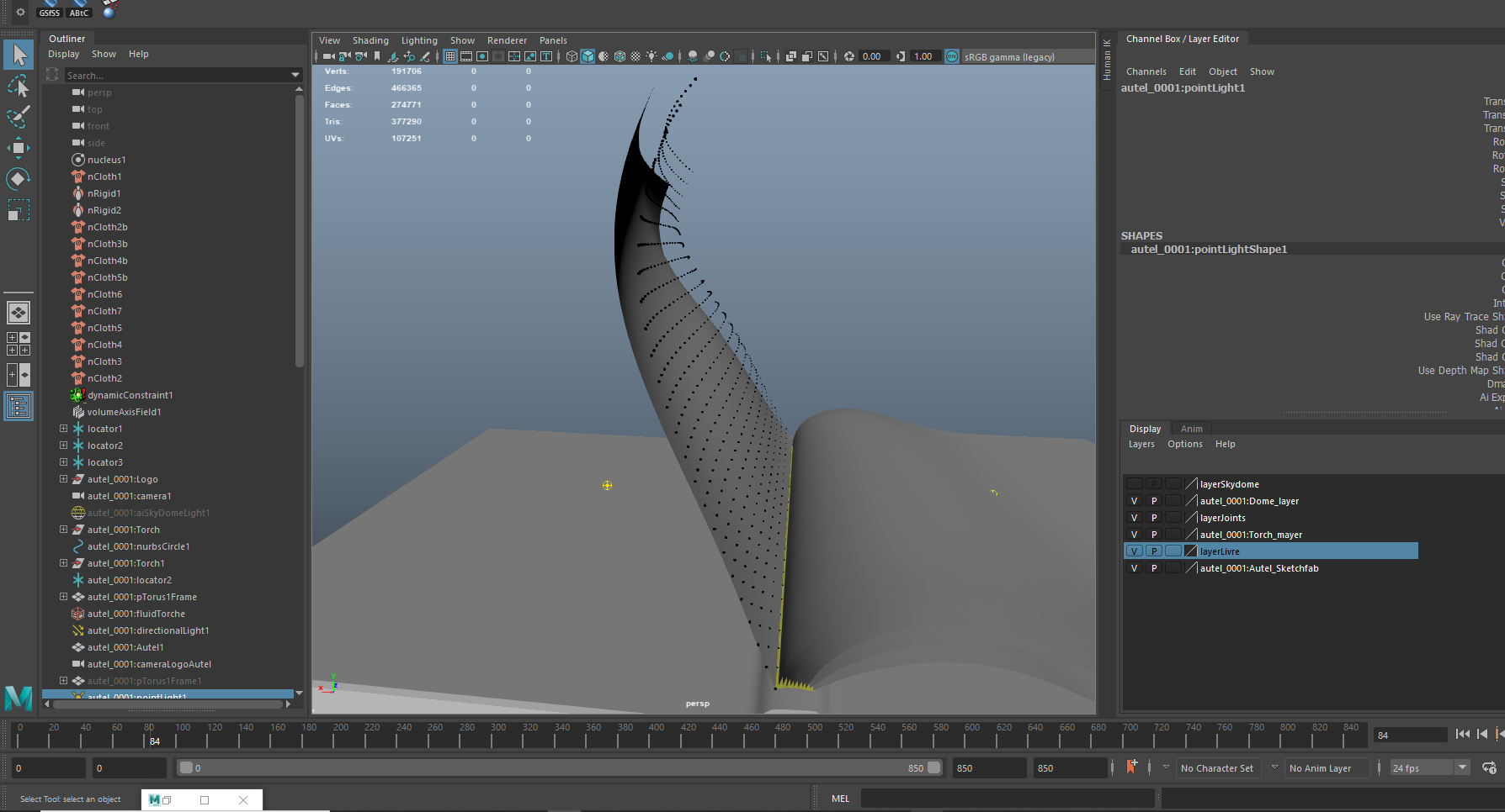 Solved: Point Scatter on Ncloth simulation doesn't follow - Autodesk Community