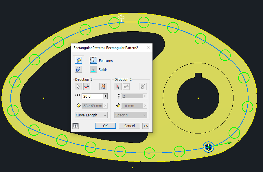 Curve Driven Pattern On Cam Autodesk Community 