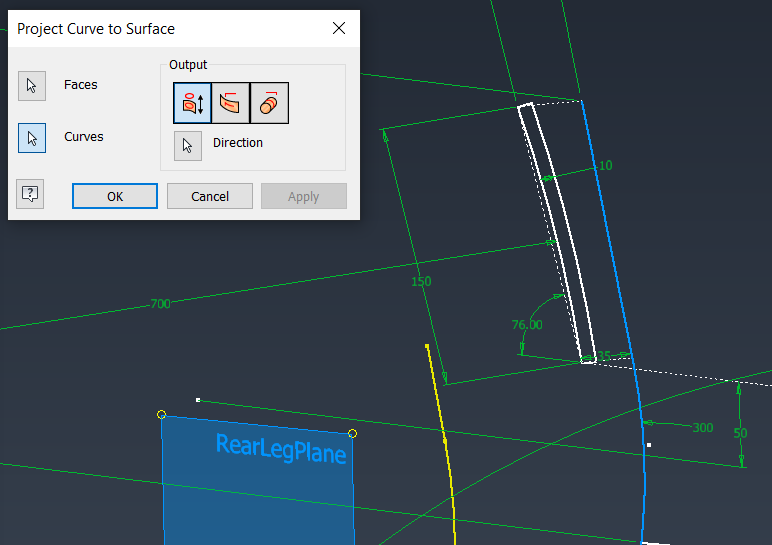 3D Sketch Projected Curve does not update/reverts, what is cause ...