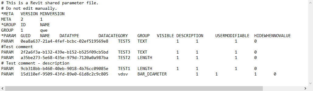 Solved: Shared parameters - adding own comments - Autodesk Community