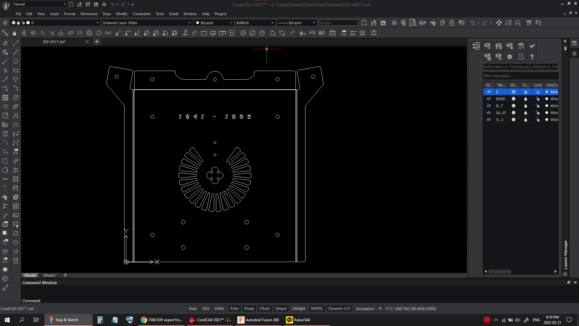 Solved: F360 DXF export from sheet metal flat pattern - Ghost & broken geometry. - Autodesk ...
