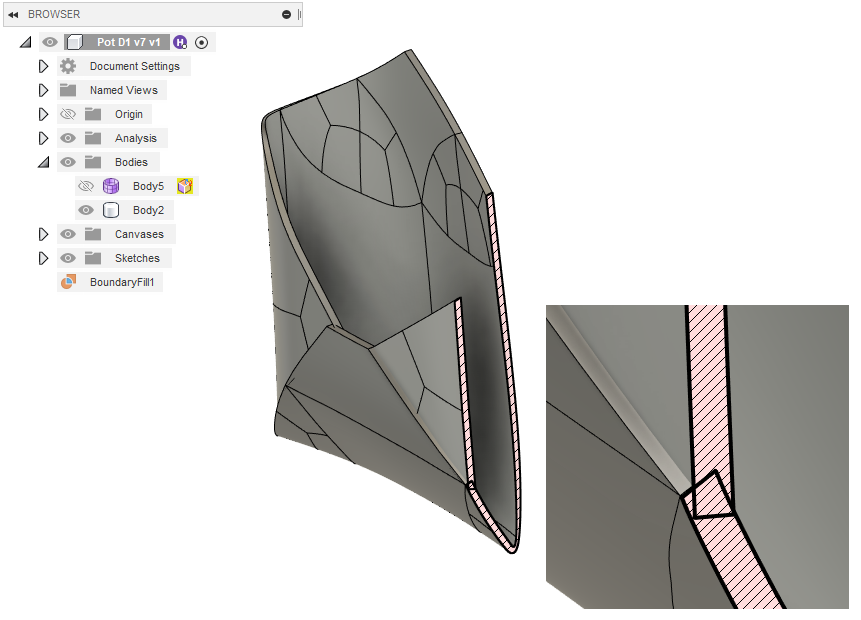 How do I work around self-intersecting geometry error for t-spline body ...