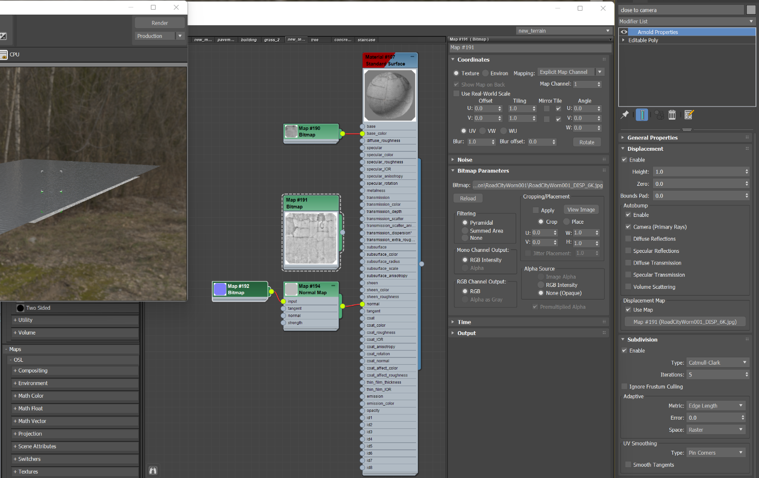 Displacement Not Working Properly With Cpu Rendering Arnold Autodesk Community 
