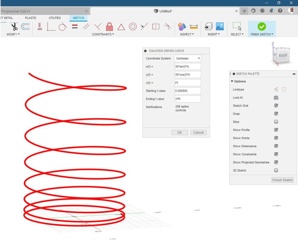 Variable Pitch helix - Autodesk Community