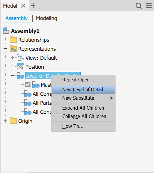 Solved: Can I activate a custom LOD from iLogic? - Autodesk Community