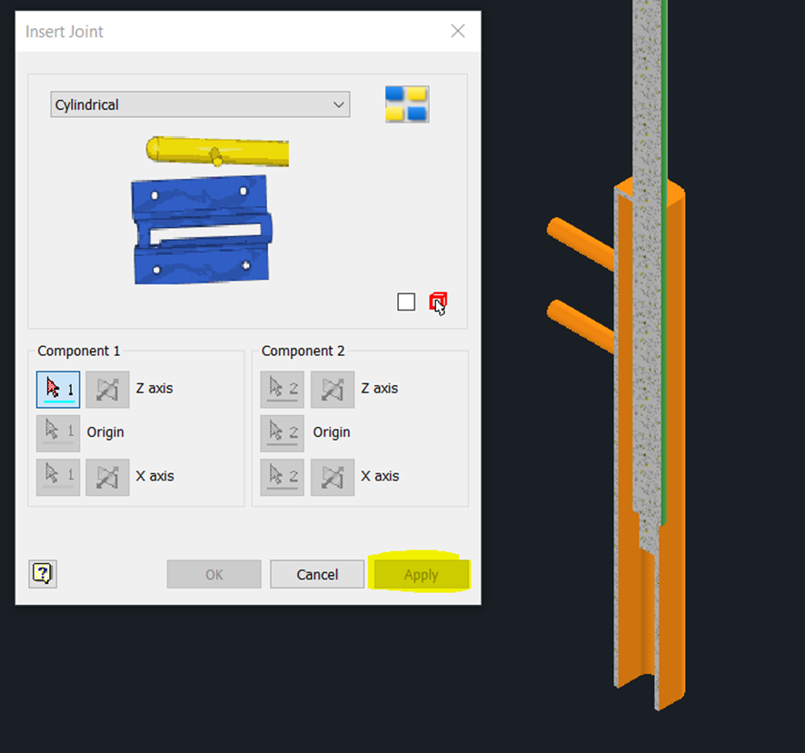 Set The Position Of Joint Origin In Standard Joints Creation Inventor Dynamic Simulation 