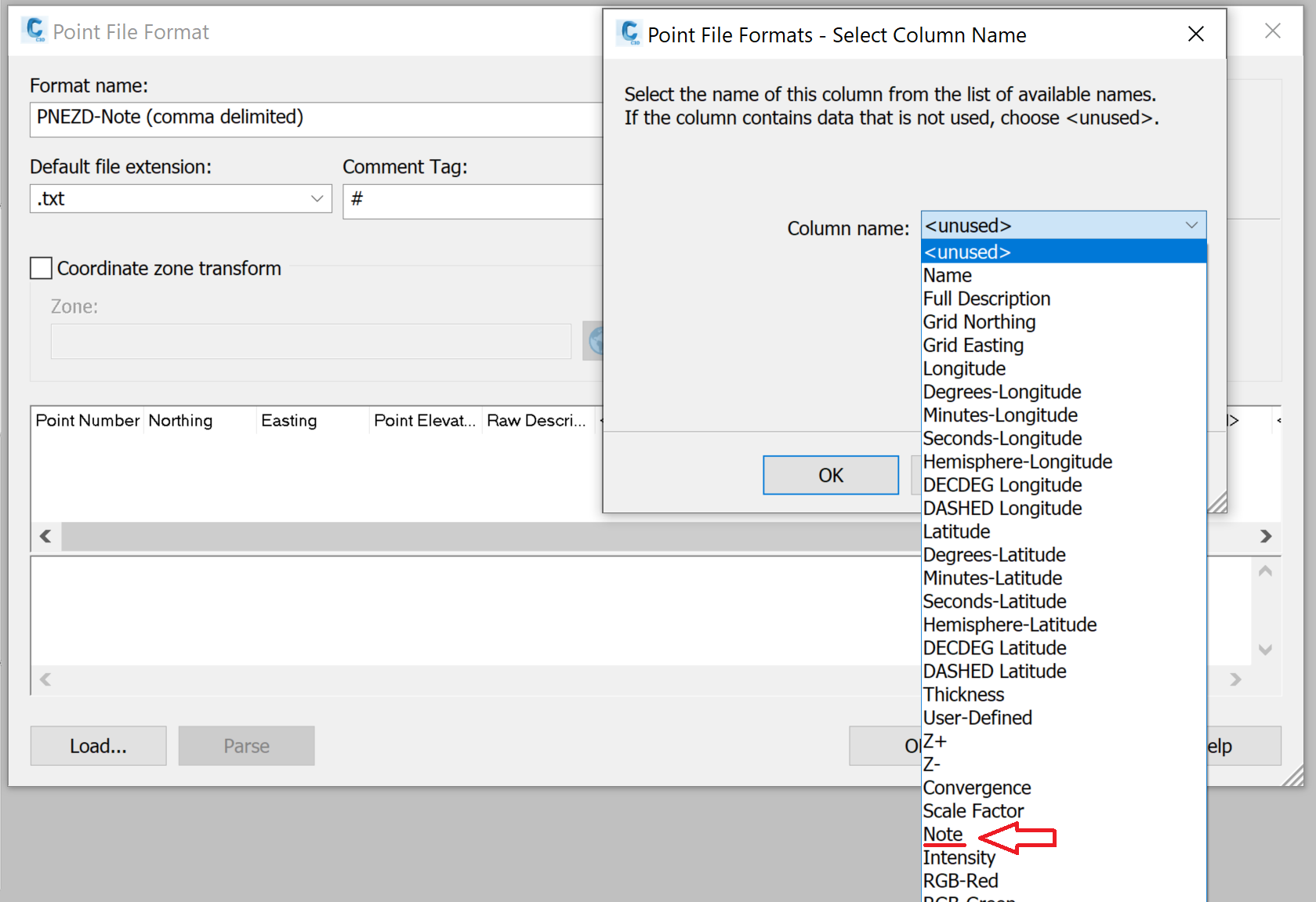 Missing column from survey data file - Autodesk Community