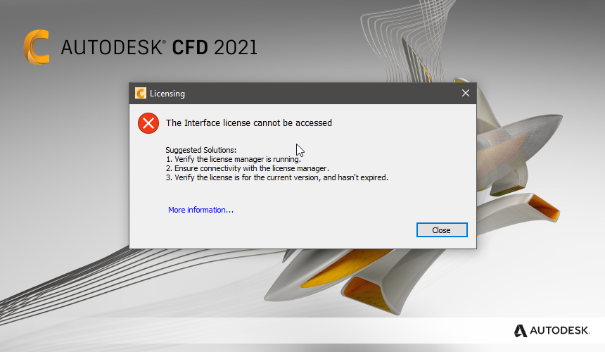 Cant generate licence file for CFD 2021 educaitional edition. - Autodesk Community