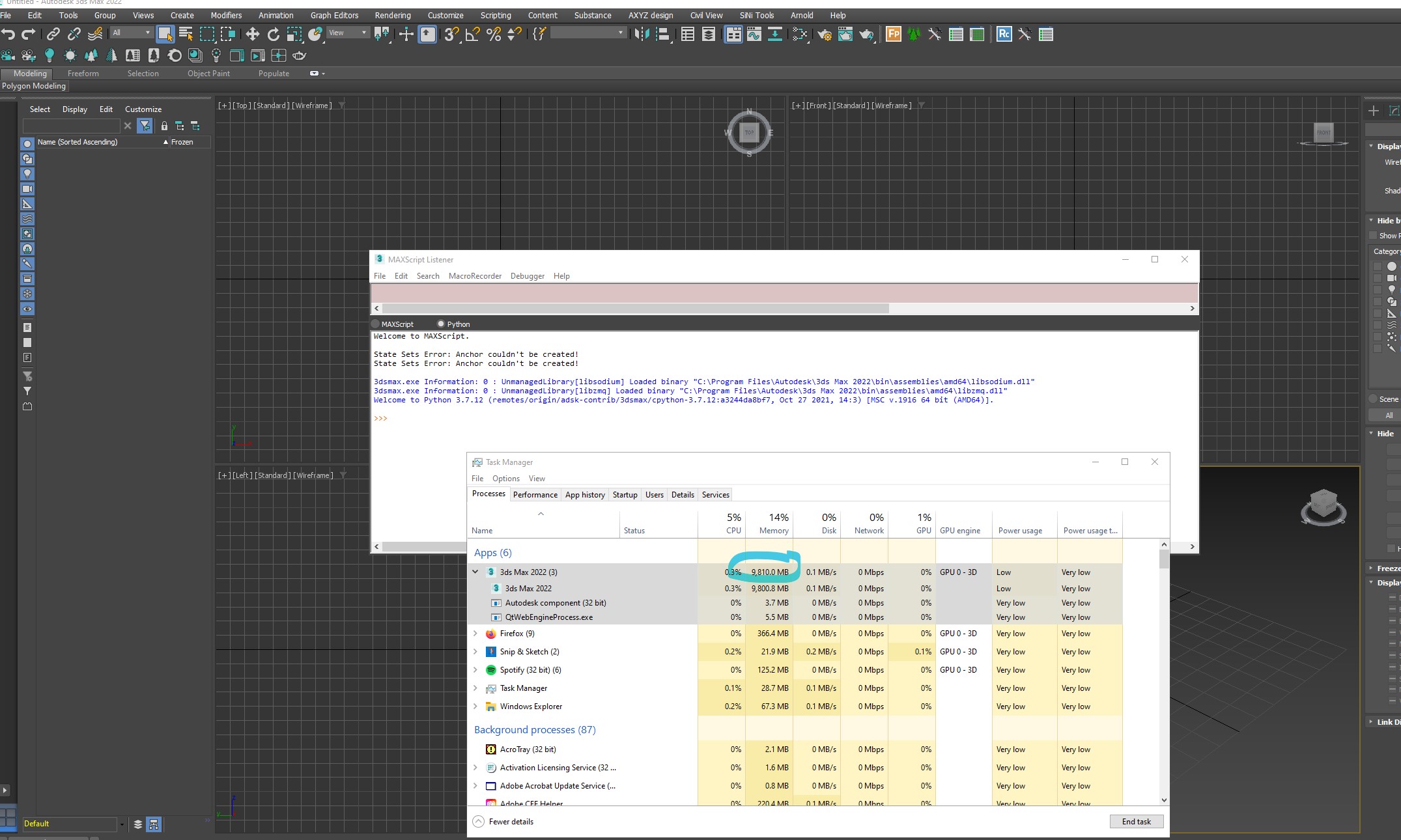 Solved: 3ds max 2022 Crash empty scene - Autodesk Community