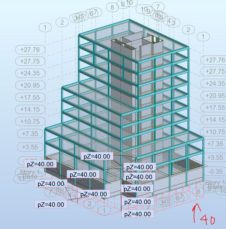 Solved: Robot Structural Analisys water pressure foundation slab and ...