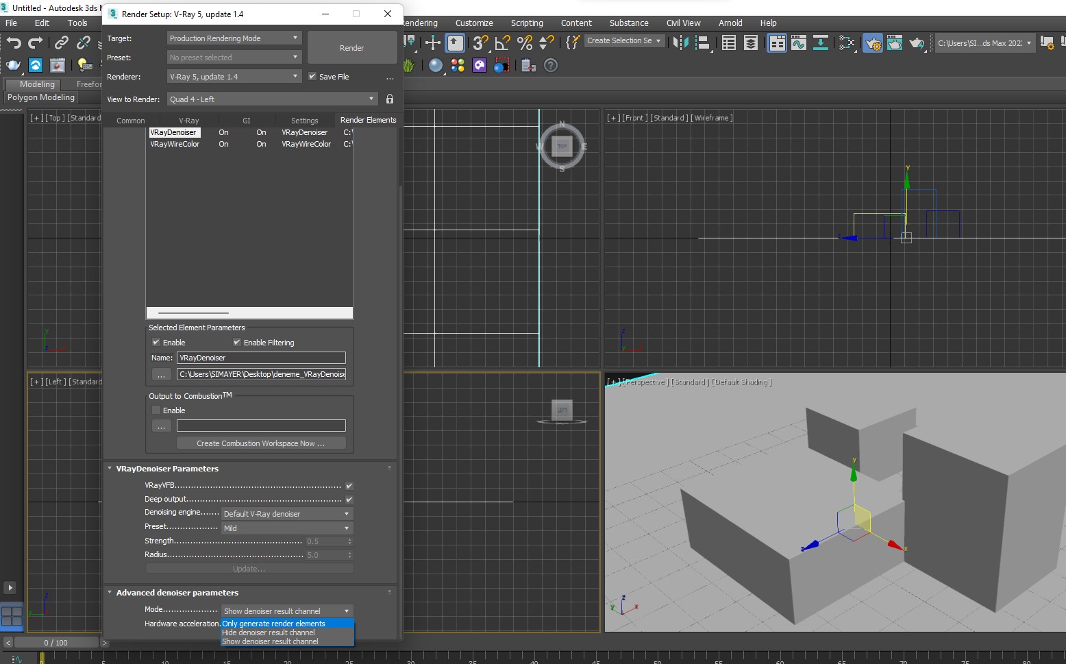 3ds Max'de VRAYID ve denoiser çakışması - Autodesk Community
