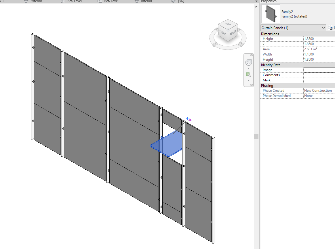 Solved: How to rotate a panel inside a curtain wall? - Autodesk Community