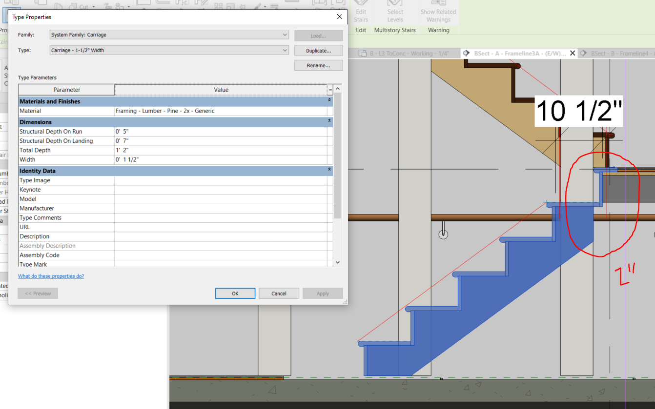 Stair Carriage Support Controls - Autodesk Community
