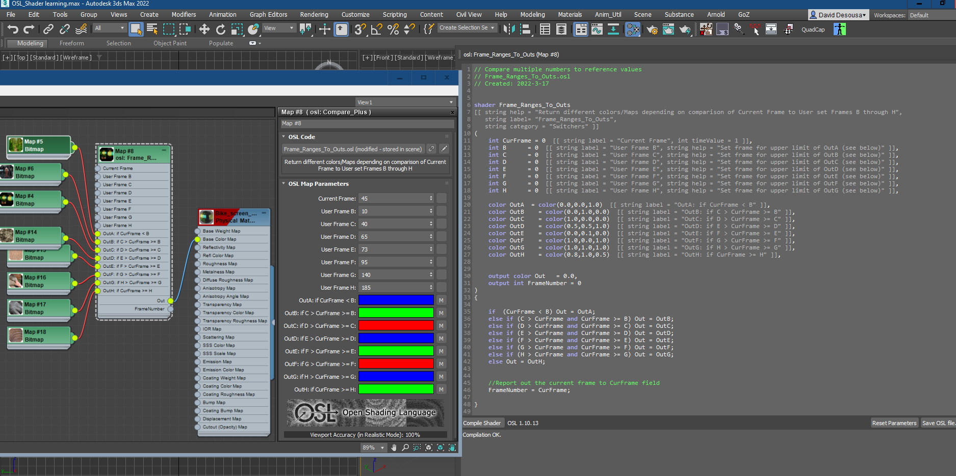Solved: OSL frame number control of OSL: 1 of N (color) index - Autodesk Community