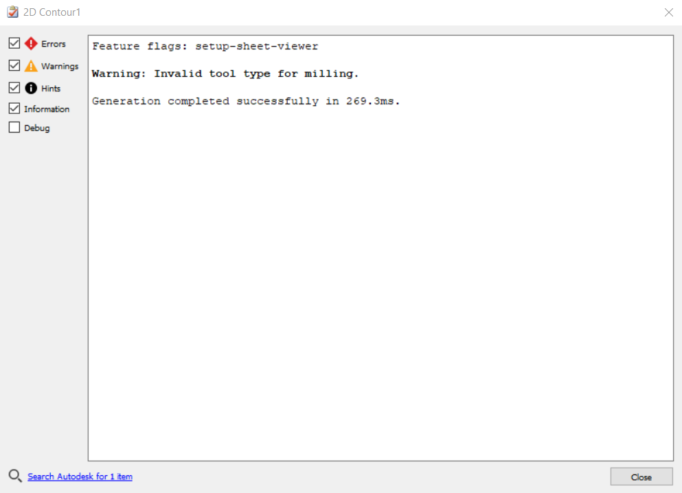 Solved: How to clear a warning on a toolpath? - Autodesk Community