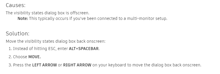 Solved: Dialog box not showing and program lock up waiting on response - Autodesk Community