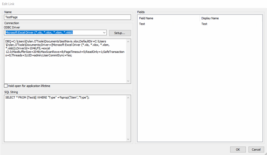Datalink connection to excel document does nothing. - Autodesk Community