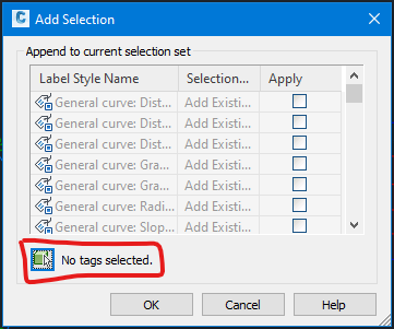 Solved: Multible segment Line/curve tables lost tag label associations. - Autodesk Community