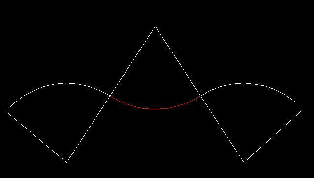 Solved: Given two lines, create two tangent arcs that connect them, with the connections beeing ...