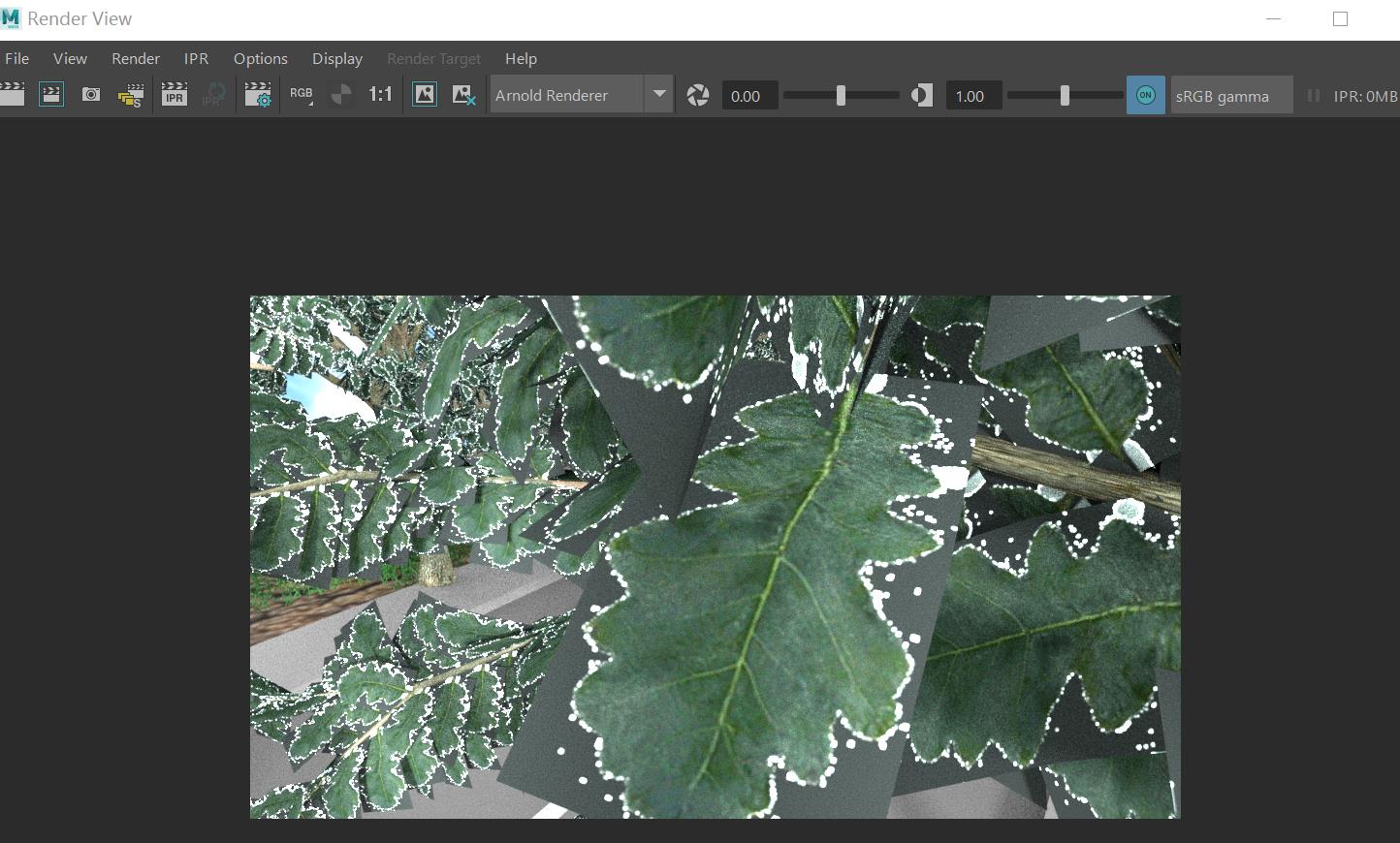 When I render the trees, the area around the leaves is gray - Autodesk ...