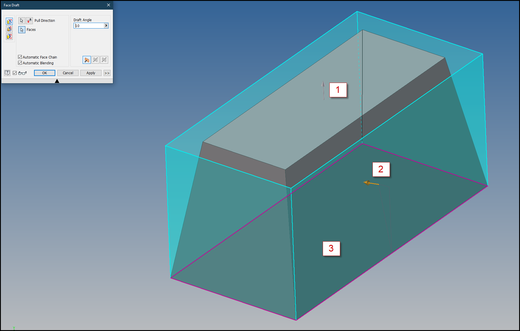 Allow box-selection of multiple surfaces for Draft tool. - Autodesk ...