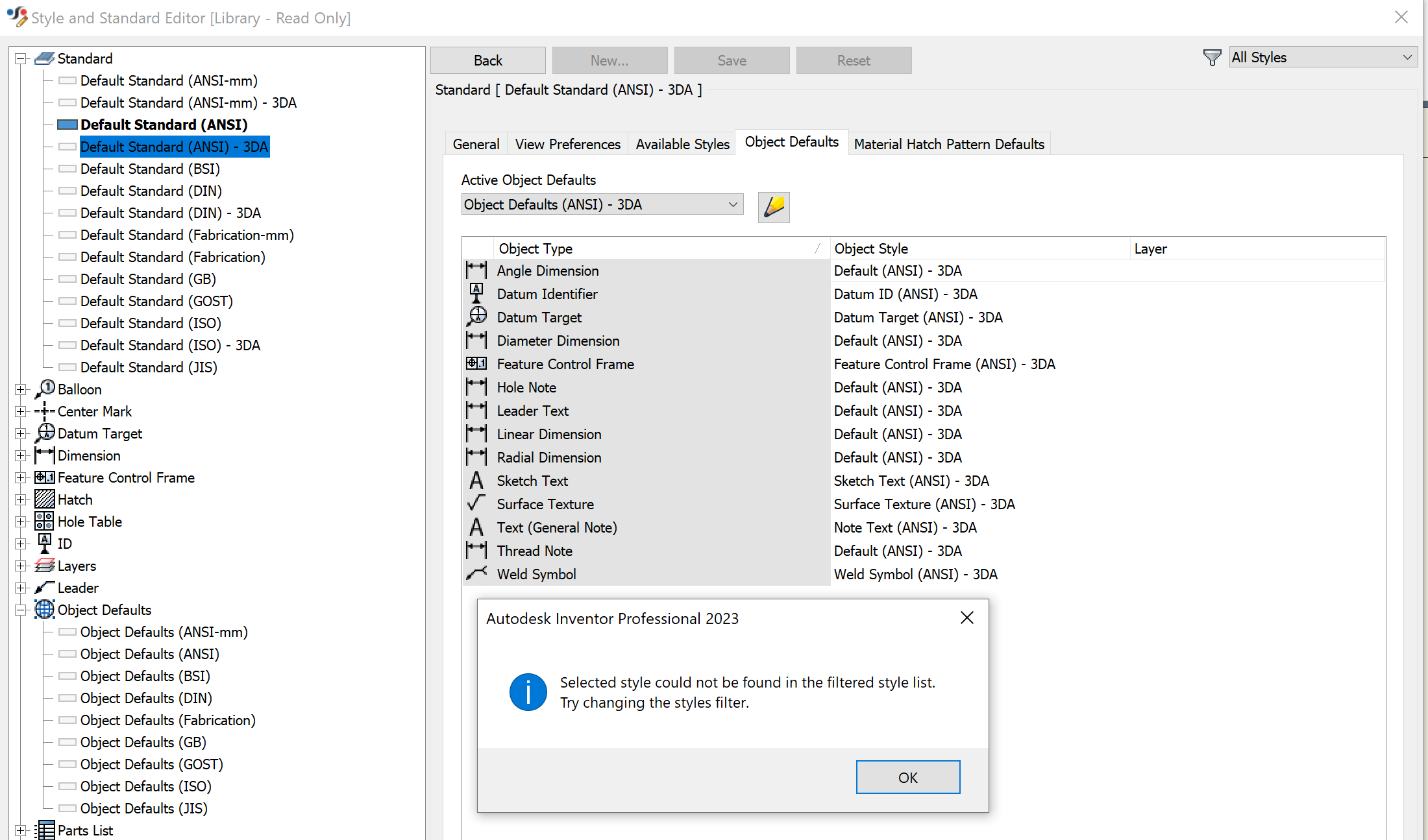 Solved: Inventor 2022 style library is Read-Only after saving styles from file - Autodesk Community