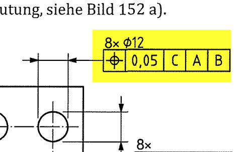Link shape and position tolerance with hole wizard according to ISO ...