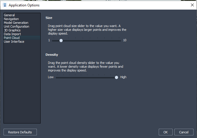 Infraworks point cloud density reduction - Autodesk Community