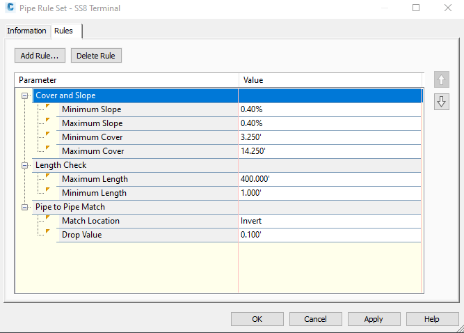 Automatically adjust sump depth for sewer structures after manually ...