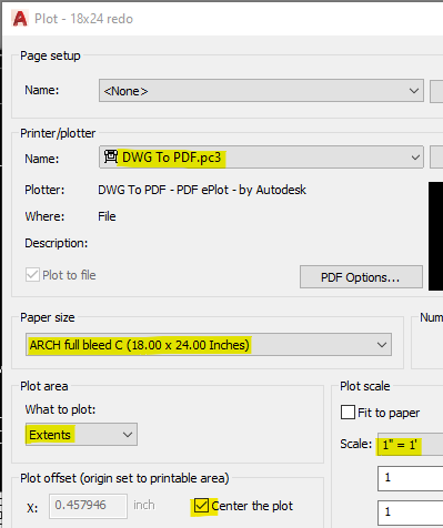 Solved: How to print to pdf ARCH C without cutting off drawing ...