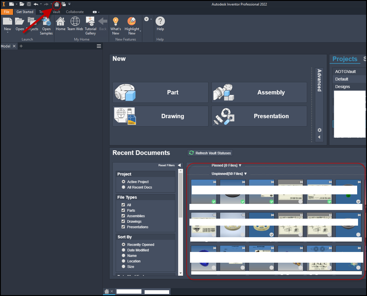 Quick Acces in Open Browser Inventor - Autodesk Community