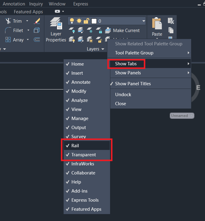 Solved: Transparent Commands Tab in Ribbon Civil 3D 2022 - Page 2 - Autodesk Community