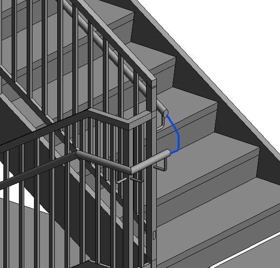Stair railing corner post and handrail continuous issue - Autodesk ...