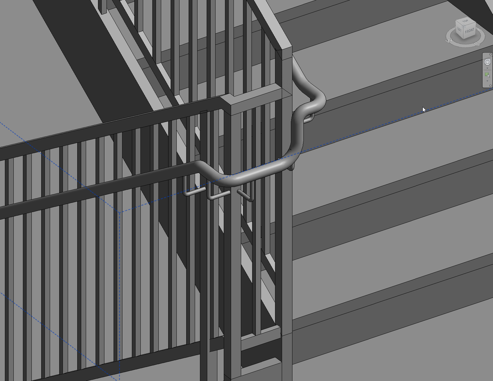 Stair railing corner post and handrail continuous issue - Autodesk Community