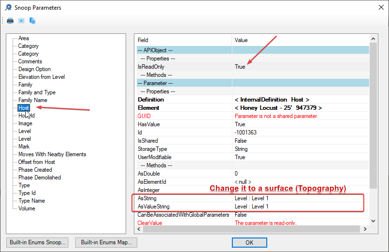 Assing new host to Planting family instance - Autodesk Community