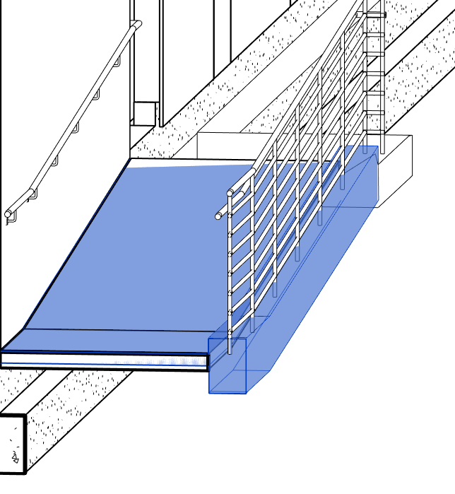 Solved: Model monolith ramp and curb with hosted railing - Autodesk Community