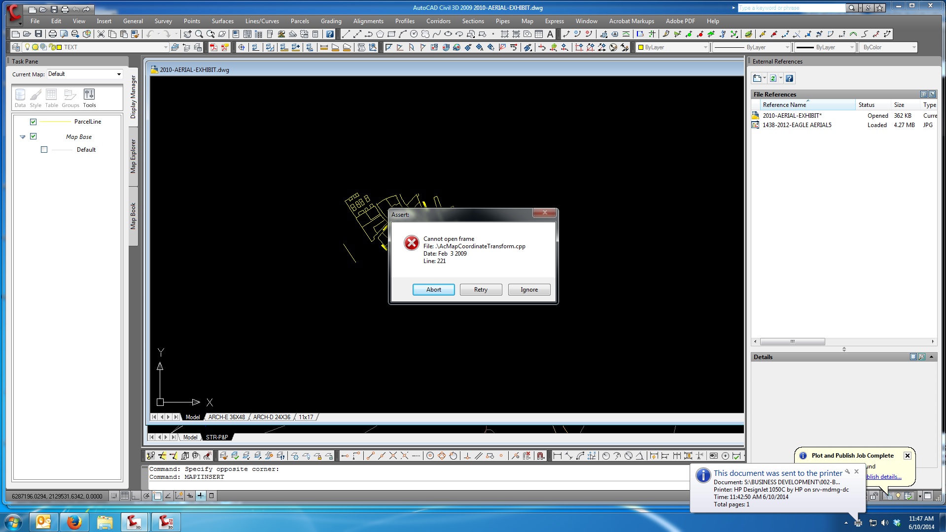 Solved: MAPIINSERT Not Working in Civil 3d 2009 - Autodesk Community