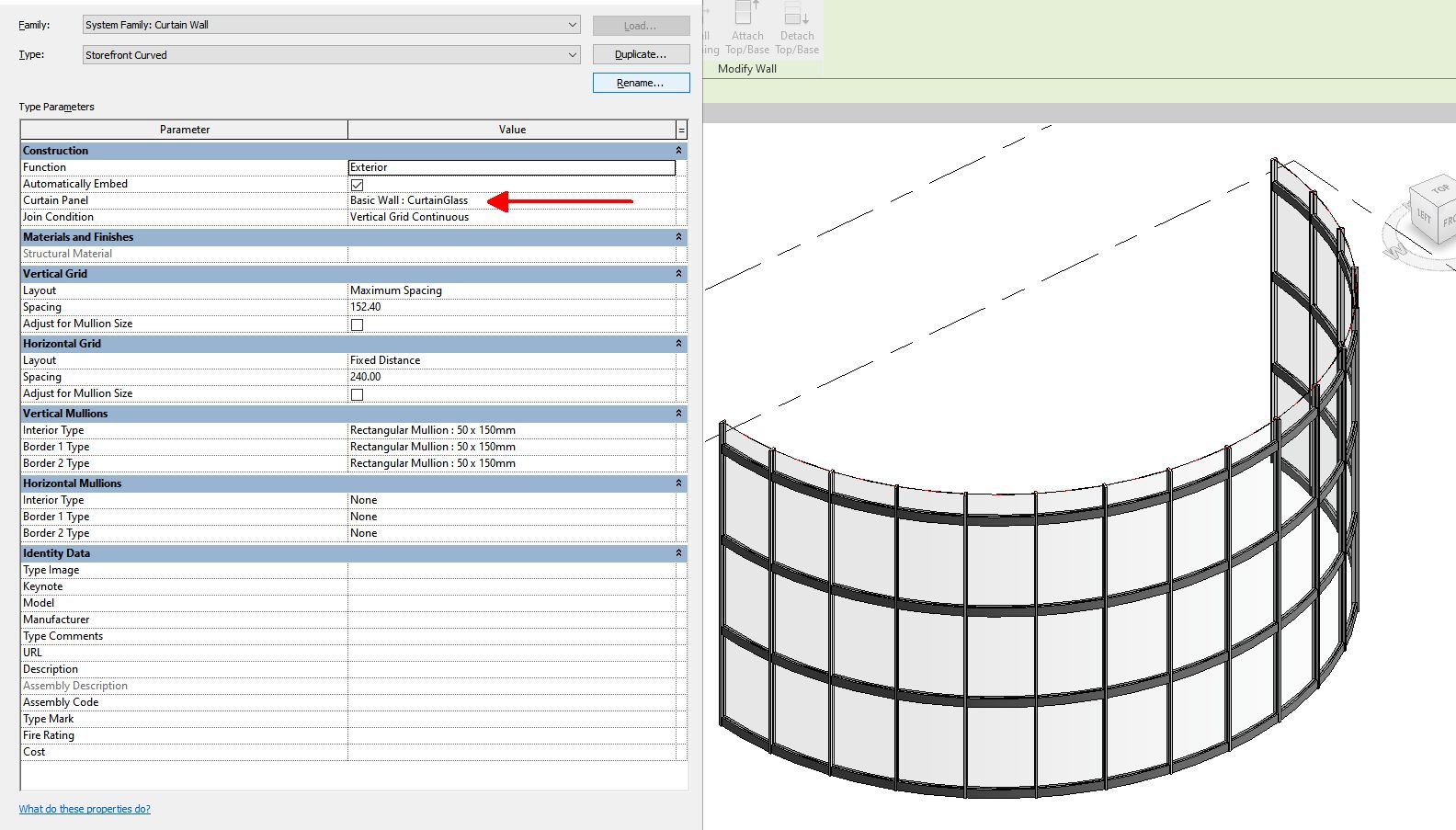How To Draw Curved Glass In Revit