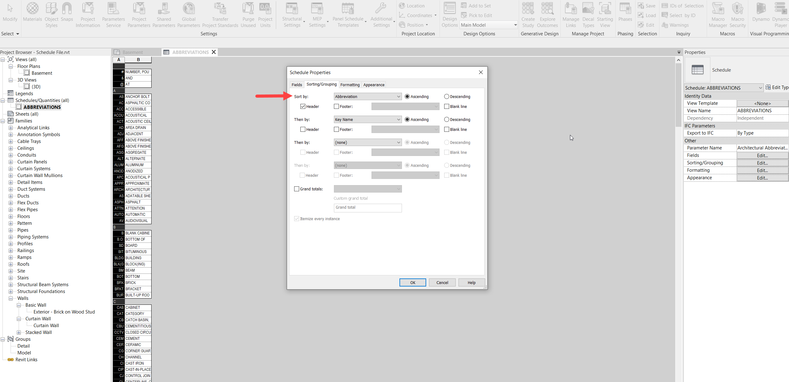 Solved: Can't "Hide Column" in schedule - Autodesk Community