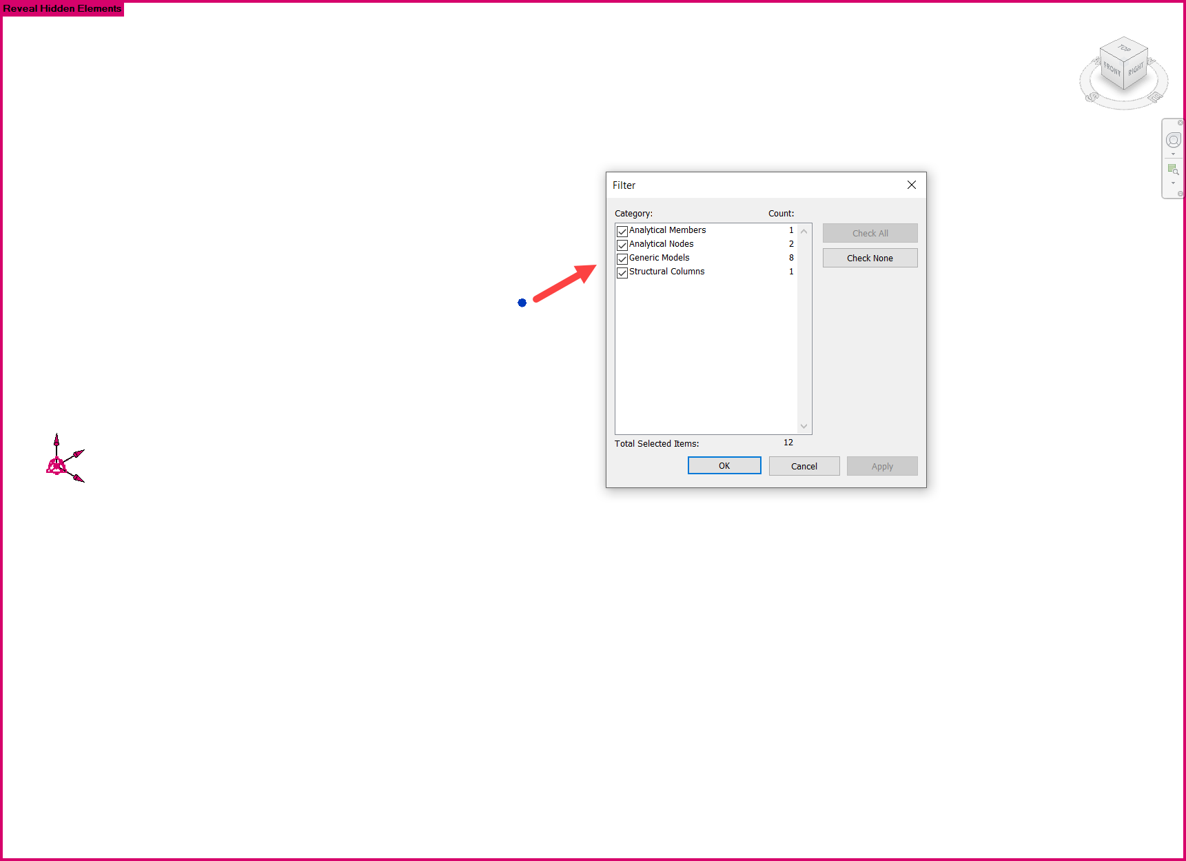 Solved: Elevation View and 3D View Problem (elements Not shown when ...