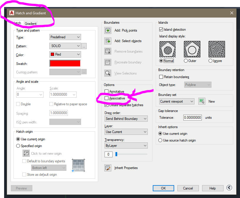 Solved: Hatch selection questions - Autodesk Community