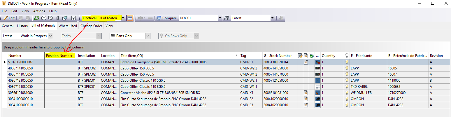 Map AutoCAD Electrical Item/Assembly Code number to Vault Item Number ...