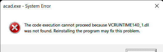AutoCad 2021 Error - Autodesk Community