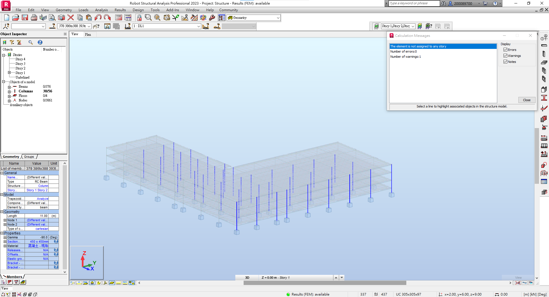 Solved: The element is not assigned to any story - Autodesk Community