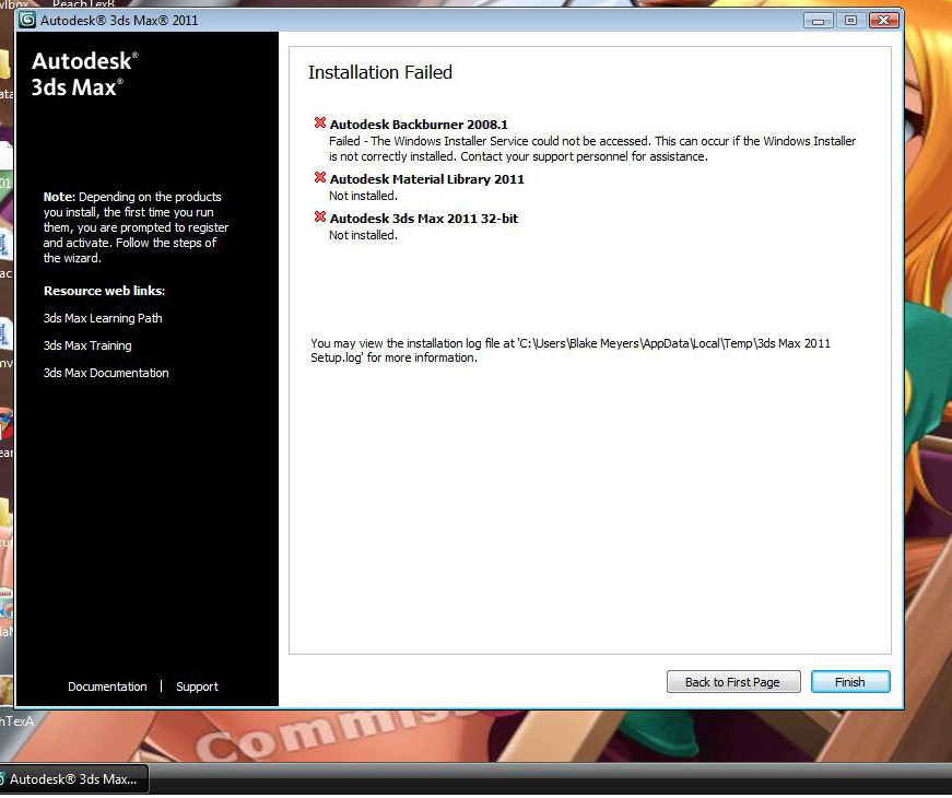 Installation problem - Autodesk Community