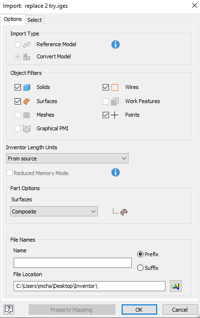 Solved: Can not select reference model when importing files - Autodesk Community