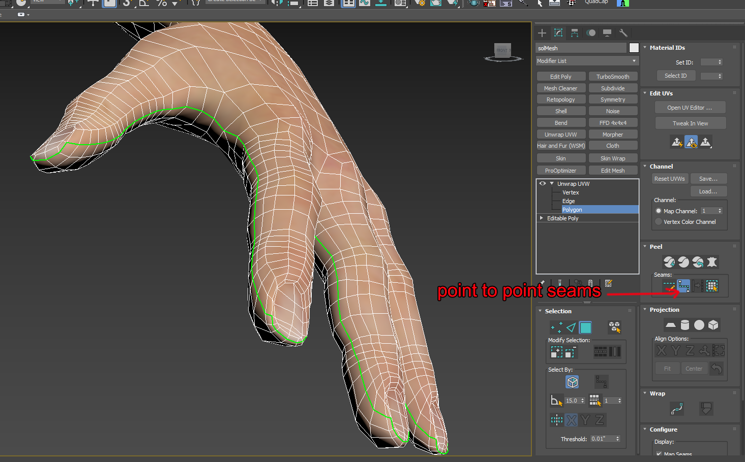 UV mesh for hand texture - Autodesk Community