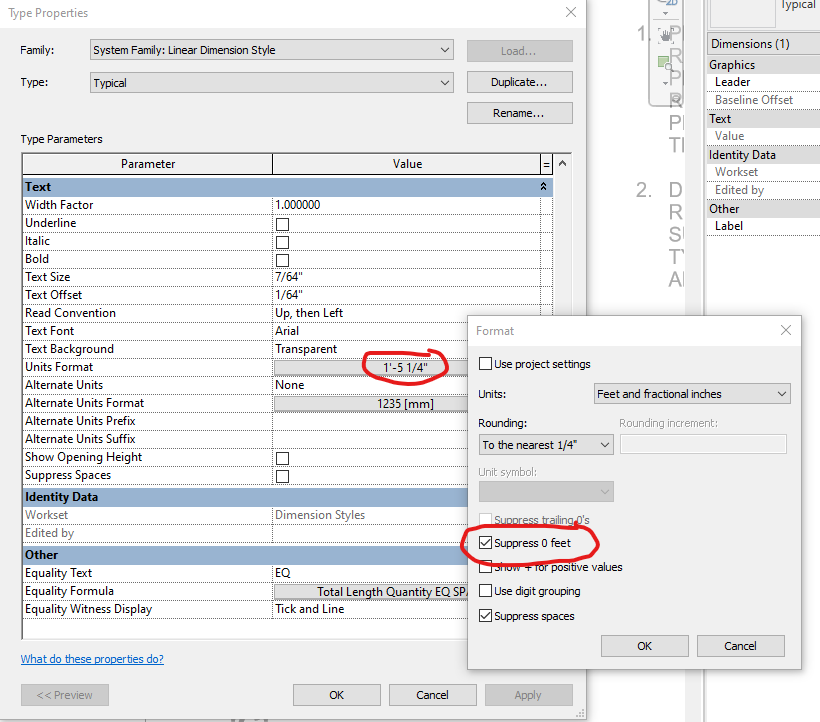 Removing Material Pattern and Changing Dimension Style - Autodesk Community